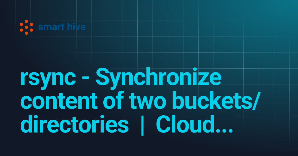 rsync - Synchronize content of two buckets/directories | Cloud Storage ...