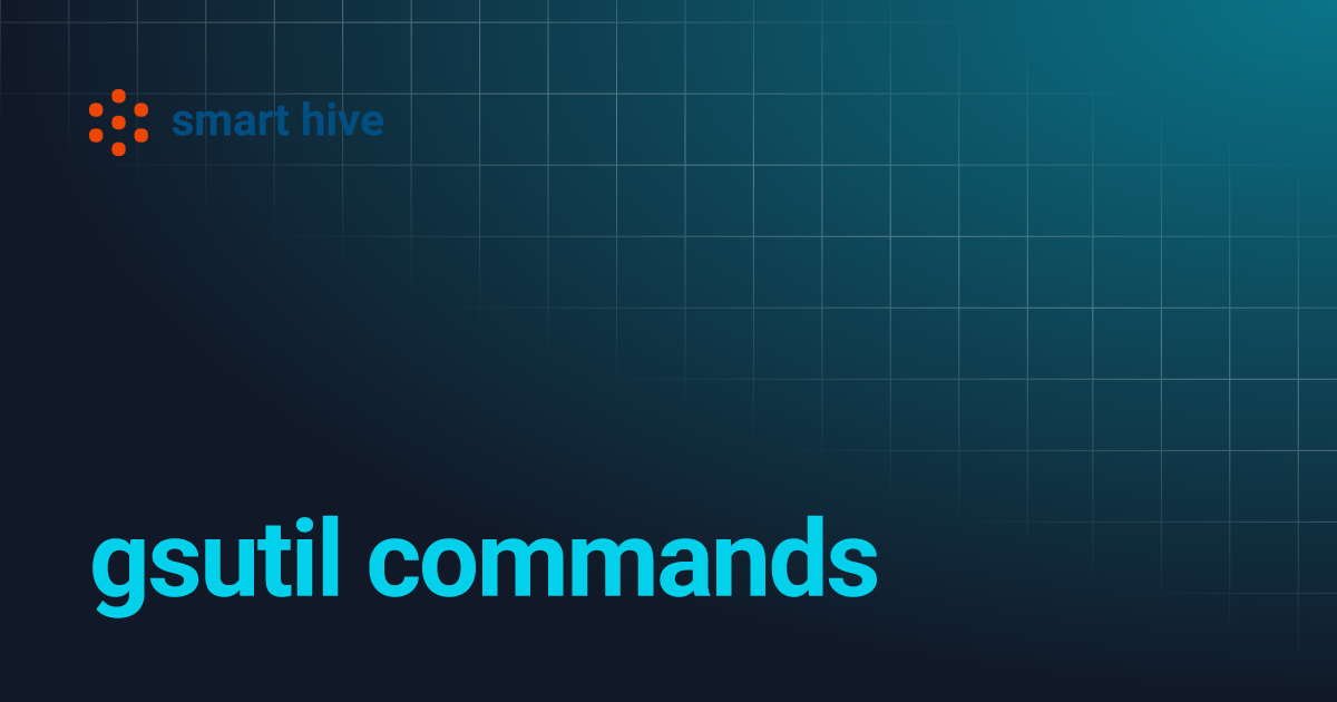gsutil commands | google cloud